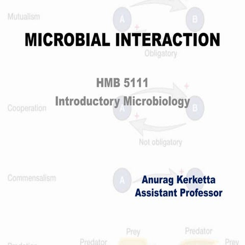 Microbial interaction | PPTX