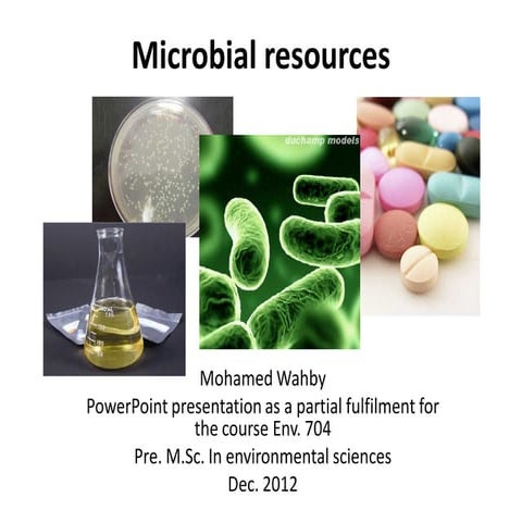 Microbial resources | PDF
