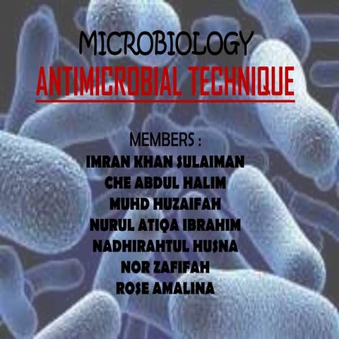 antimicrobial technique | PPT