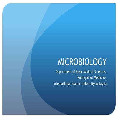 Microbiology | PPTX