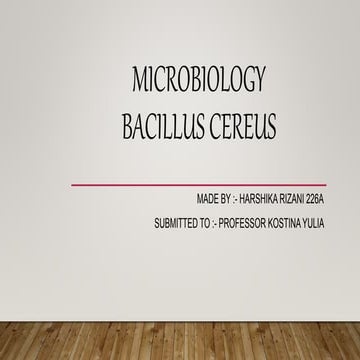 Microbiology bacillus cereus.pptx