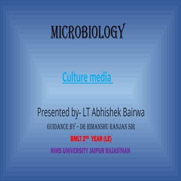 CULTURE MEDIA DETAILS ABOUT CULTURE PROCEDURE IN LABORATORY.pptx