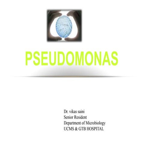 Non-Fermentative Gram negative bacilli | PPTX