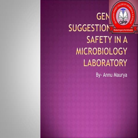 Laboratory safety | PPTX