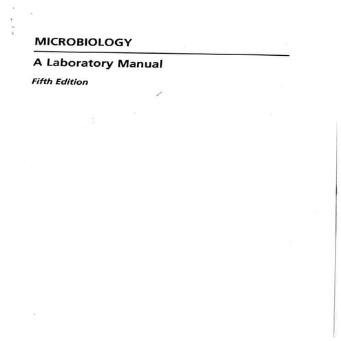 Microbiology a labotory manual(CIIT Abbottabad) | PDF