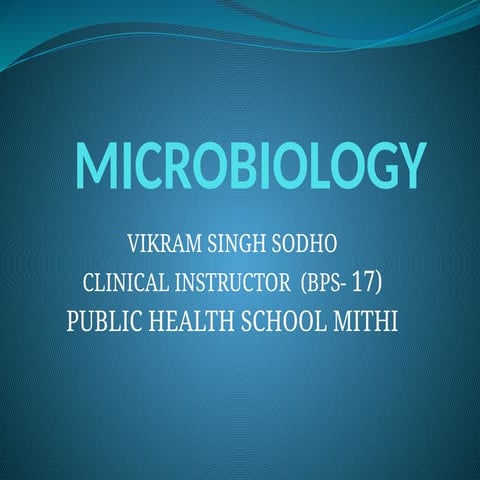 Microbiology Introduction For Nursing Students | PPT