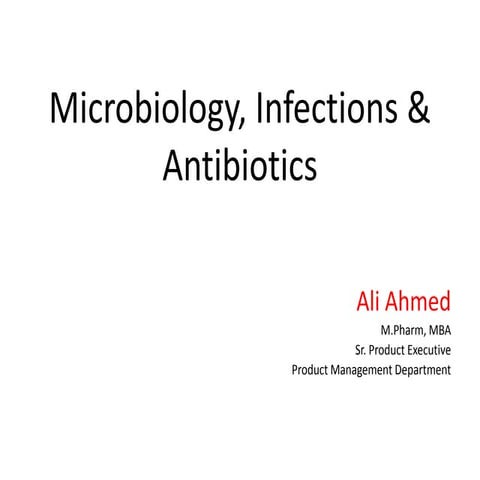 Microbiology, infections & antibiotics | PPT
