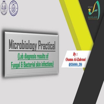 Microbiology (lab diagnosis result of fungal and bacterial skin ...