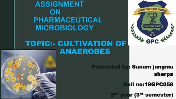 Cultivation Of Anaerobic Bacteria Ppt