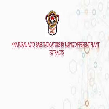 NATURAL INDICATORS | PPTX