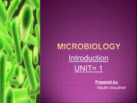 Introduction to Microbiology | PPT
