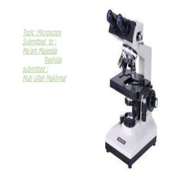 Microscopy and Identification of Mircobes | PPTX