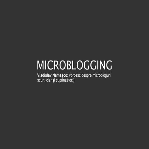 Microblogging | PPT
