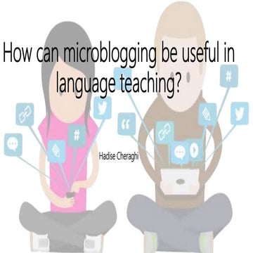 microblogging in learning language | PPTX