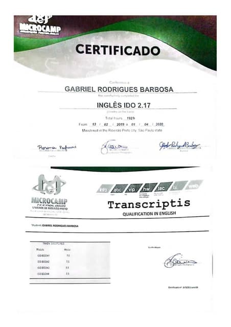 Gabriel Barbosa, Barman