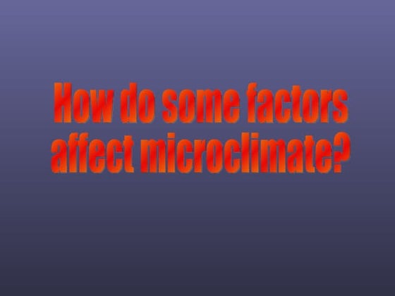 Microclimate | PPT
