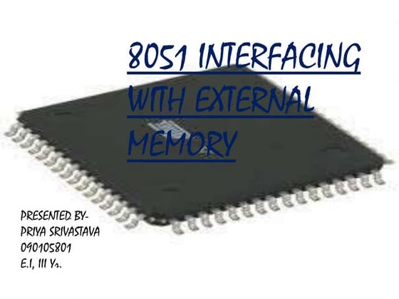 8085 interfacing with memory chips | PDF