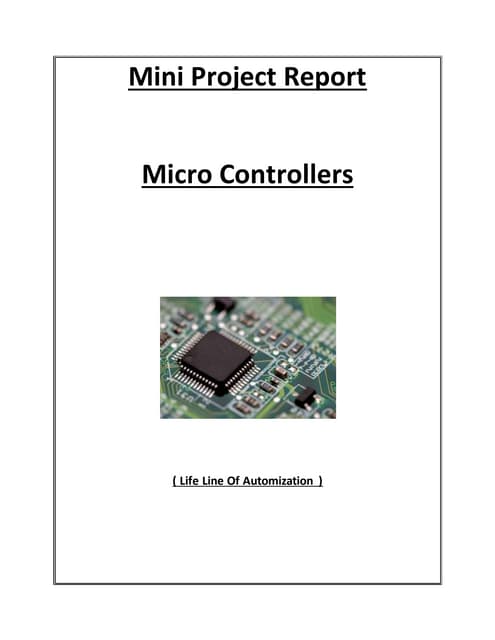 MICROPROCESSOR VS MICROCONTROLLER | PPT