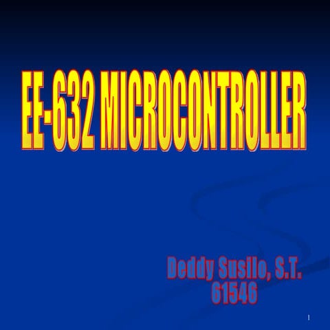 M I C R O C O N T R O L L E R 2009new | PPT