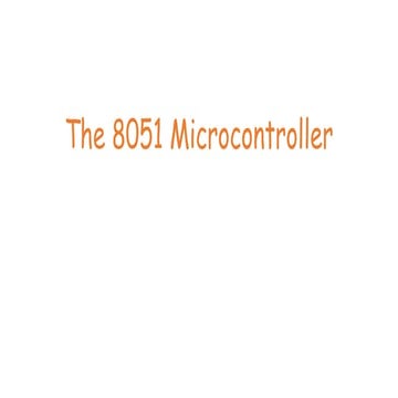 Microcontroller 8051 introduction | PPT