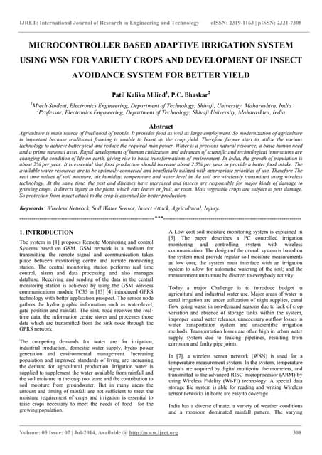 WEB-BASED IRRIGATION MONITORING AND CONTROL SYSTEM | PDF | Web ...