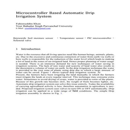 Microcontroller based drip irrigation system.pdf