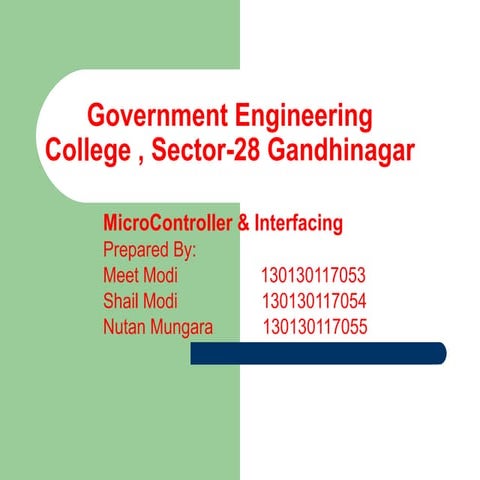 Microcontroller Instruction Set Ppt Data Storage And Warehousing