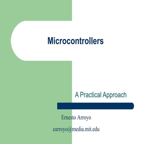 Microcontrollers Ppt