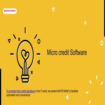 Micro Credit Software | PDF