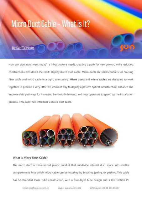 Unlocking the Secrets of Pre-Laid Cable Duct | PDF
