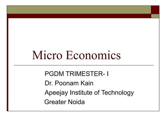 Microeconomics ii | PPT