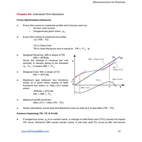 Microeconomics #03: Individual Firm Decisions | PDF | Stocks and Bonds ...