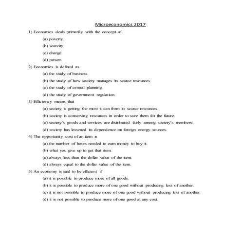 Microeconomics Tutorials #2 | PPTX
