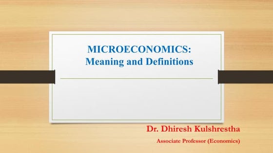 Nature and scopes of Economics | PPT