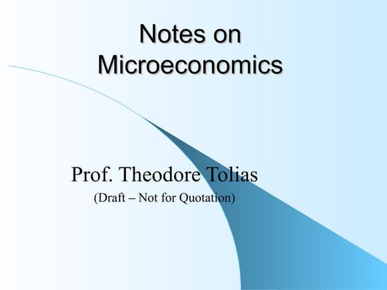Principles of Microeconomics Midterm 2 "Cheat Sheet" | PDF