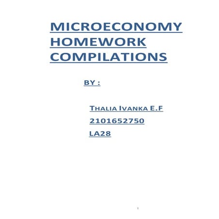 tugas microeconomics compilation | DOCX