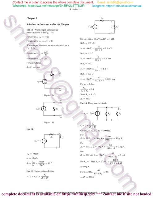 Solutions For Problems In Microelectronic Circuits 8th International Edition Sedra And Smith Pdf