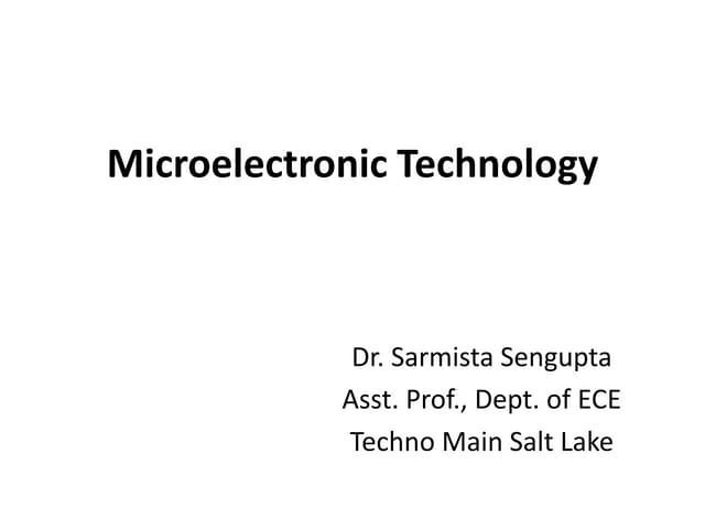 Fabrication of Semiconductors | PPTX | Chemistry | Science