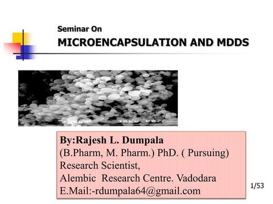 Microencapsulation_000 | PPT