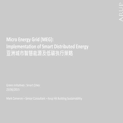 Micro Energy Grid (MEG) Implementation | PPT