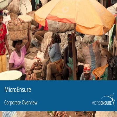 Insurance Innovation Award-MicroEnsure | PPTX