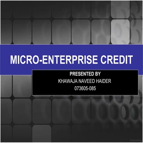 Microenterprises | PPT