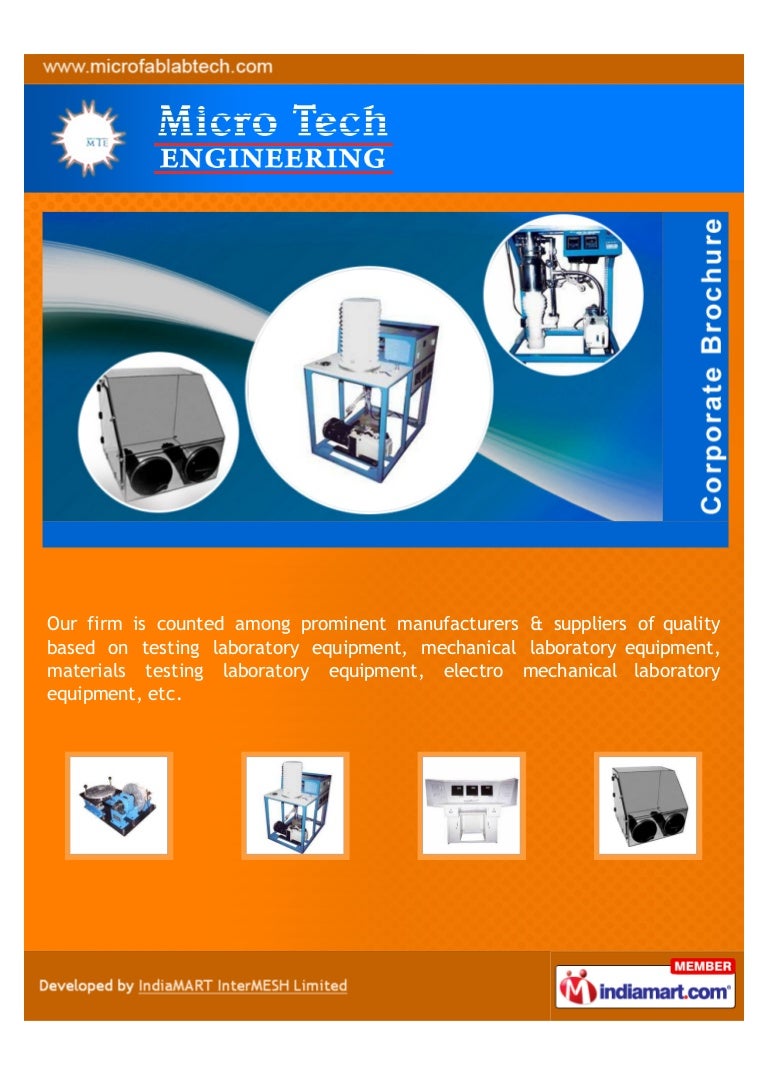Micro Tech Engineering,Bangalore, Testing Laboratory Equipment