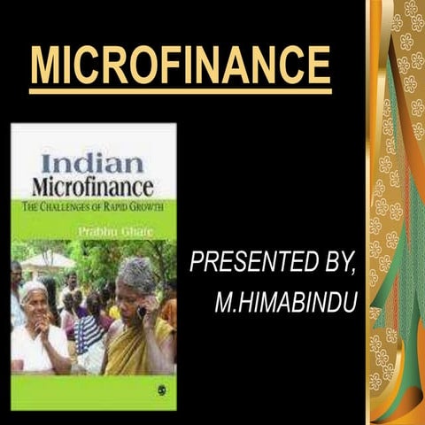 Microfinance | PPT | Interest Rates | Economy