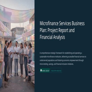 Microfinance Services Business Plan Report PPT | PPTX