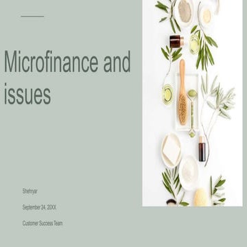 Microfinance and issues.pptx