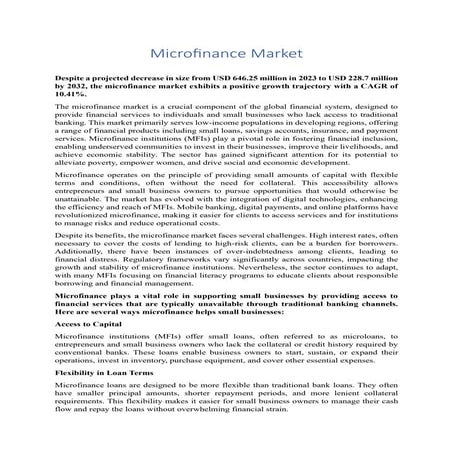 Microfinance Market.docx