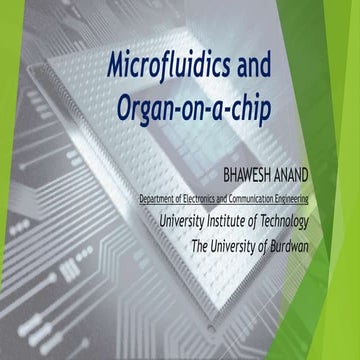 Microfluidics and organ on-a-chip | PPTX