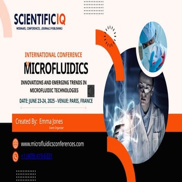 Microfluidics Conferences, Microfluidics | PPTX