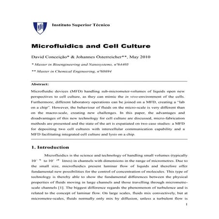 Microfluidics Paper | PDF